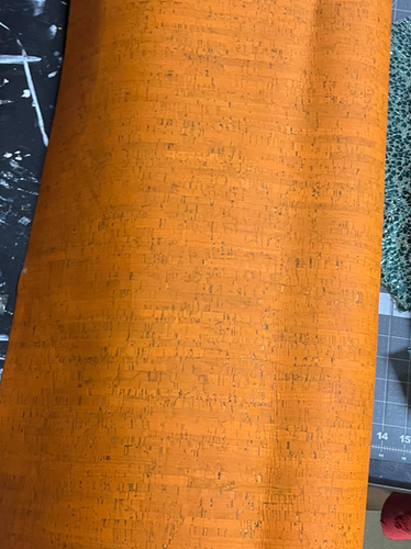 Orange cork on leather | Southern Grace