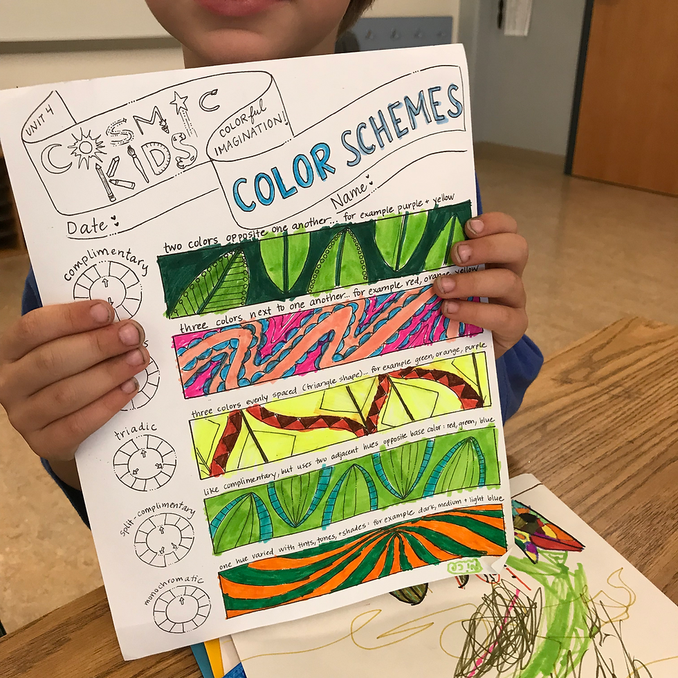 color schemes for coloring pages