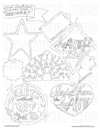 Shrinky Dinks Templates | heARTful Kids