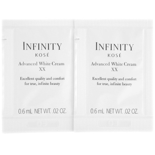 日本Kose Infinity Advanced White Cream XX 高機能麴酸美白面霜 (0.6g x 2包) Sample ...