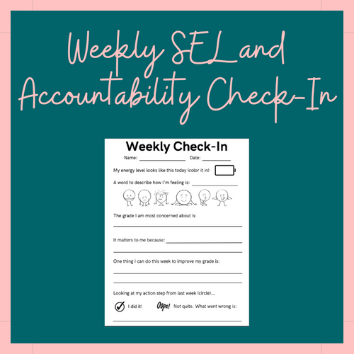 Weekly SEL and Accountability Check-In | Joyce LCSW