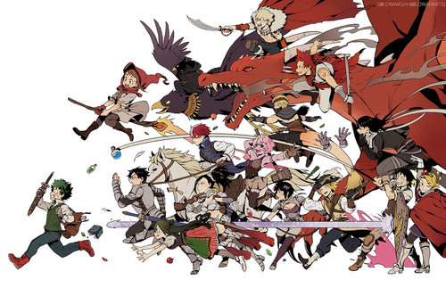 11x17" Poster MHA - Fantasy au | Lowah's Shop