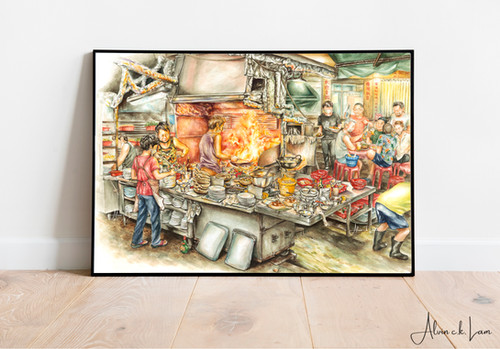 LIMITED PRINT | The Dai Pai Dong | Alvin c.k. Lam Art