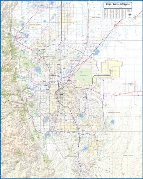 Denver Metro Map With Cities - Map