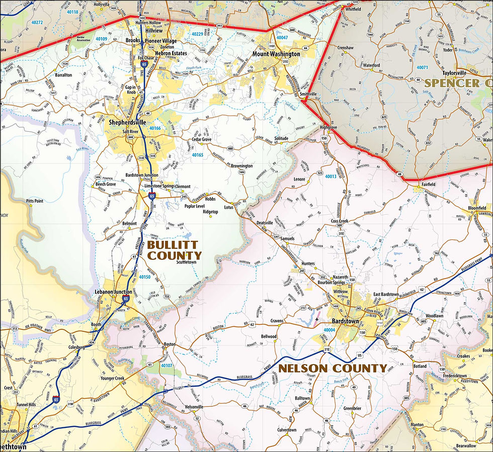 Customized wall maps by Topographics