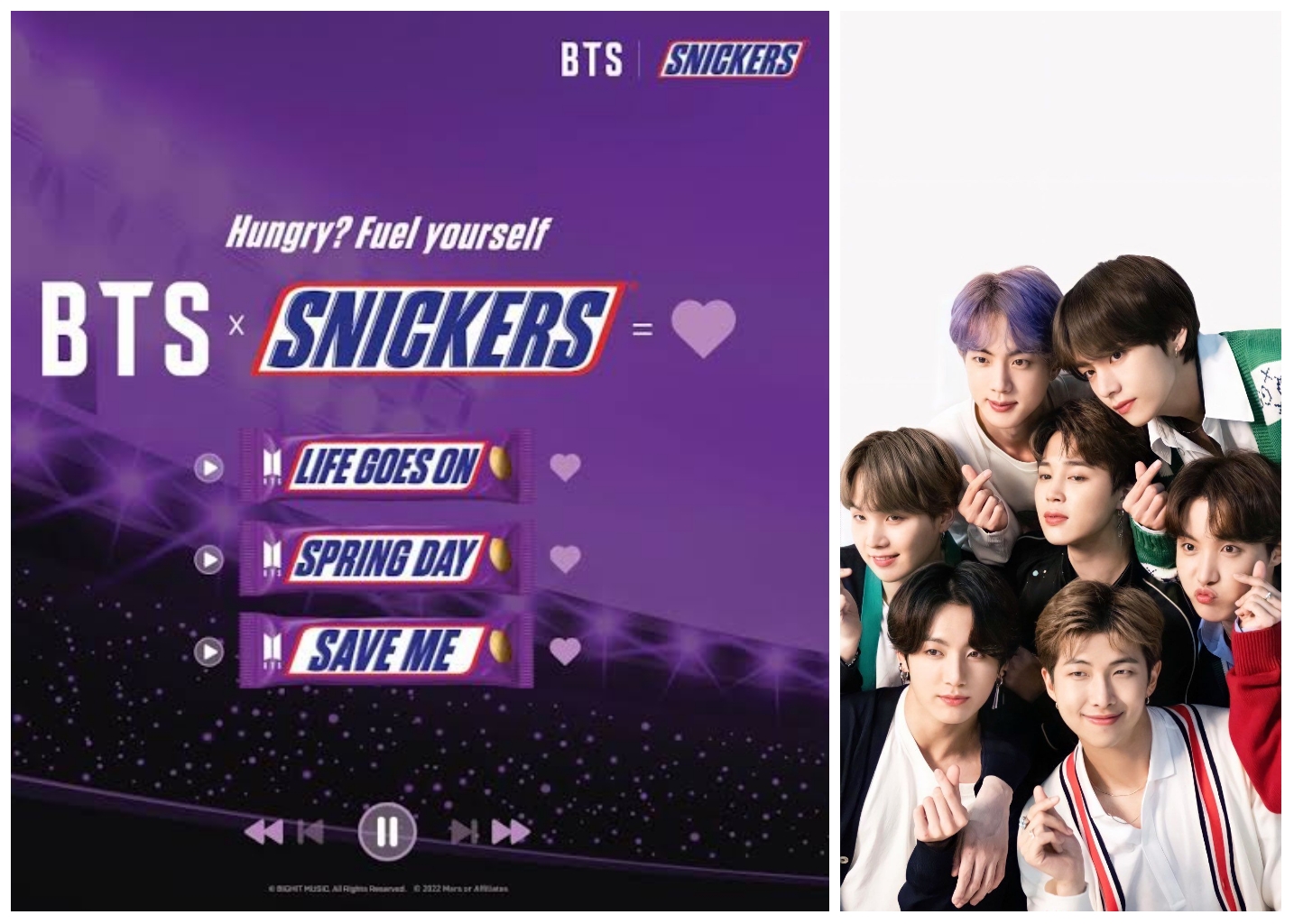 BTS New Collaboration "BTS + Snickers