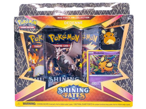 Shining Fates Mad Party Pin Box (Dedenne) - Sword and Shield - Pokemon ...
