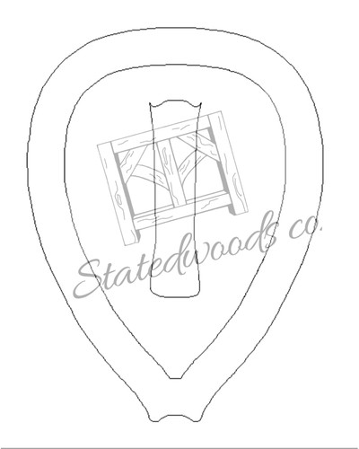 12x16 Fly Fishing Net Form SVG | Statedwoods