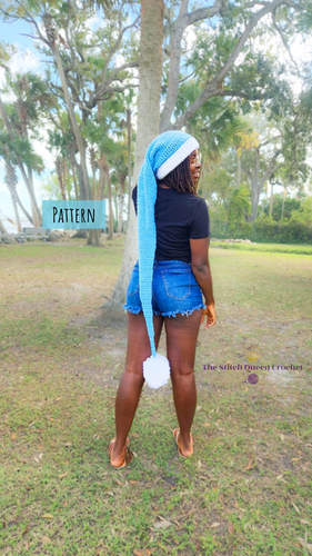 Extra Long Santa Hat Crochet Pattern | The Stitch Queen