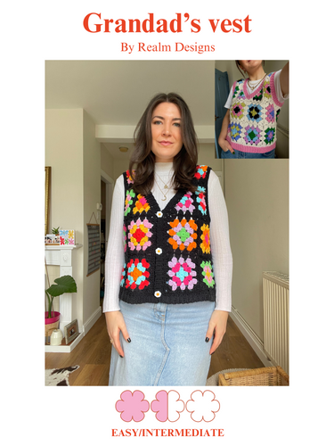 Grandad’s Vest- PDF pattern | Realm designs