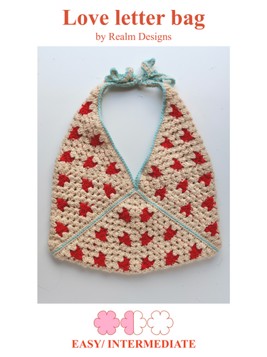 Love Letter Bag- PDF crochet pattern | Realm designs