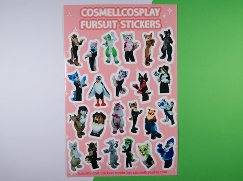 Fursuiters Sticker Sheet | CosmellCosplay Stickers | Cosmell Cosplay