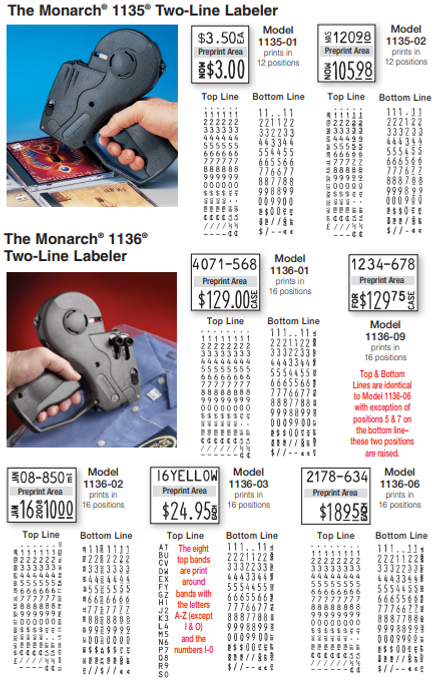 Monarch 1136 | Label Guns