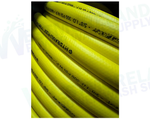 5/8in Yellow Hydrauli-Flex Tech Hose Soft Wash Hose | Power Wash Supply
