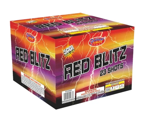 RED BLITZ 23 SHOT | MOBILE FIREWORKS | Florida Wholesale
