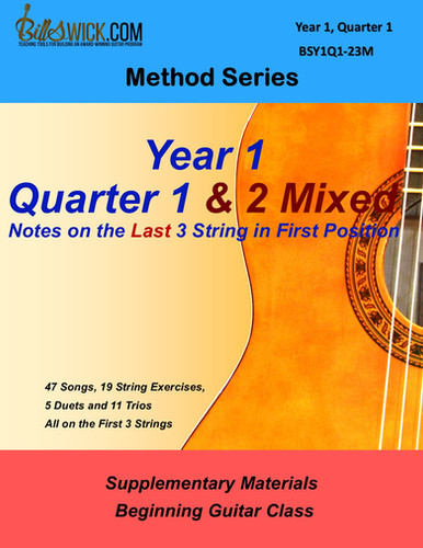 Method-Year 1, Quarter One & Two Mixed | GuitarintheClassroom