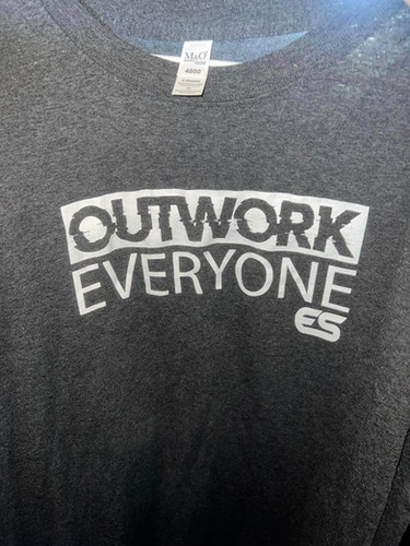 "OUTWORK EVERYONE" t-shirt | EasternSkatingSupply