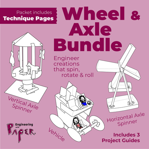 Wheel & Axle Bundle: Vehicle, Horizontal Axle Spinner & Vertical Axle ...