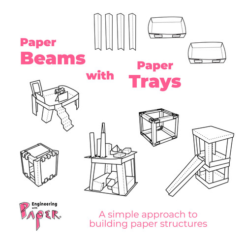 Structures: Paper Beams with Trays | Dazzling Discoveries