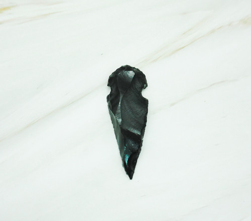 Rough Carve Crystal Arrowhead - Black Obsidian | KIMS CRYSTALS