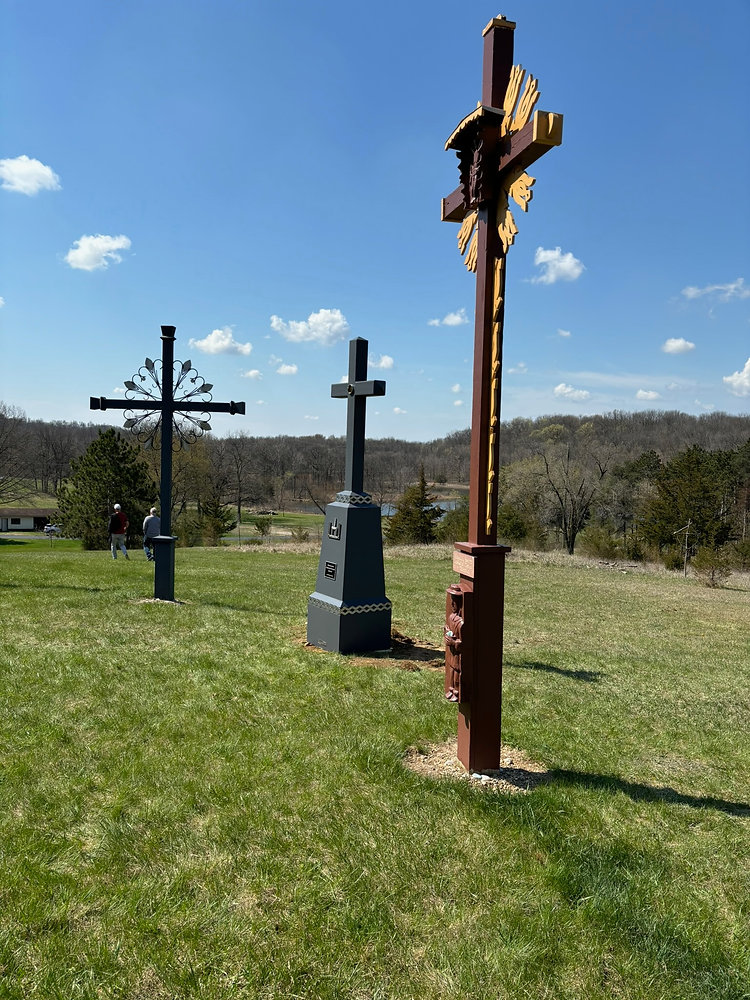 A NEW CROSS ON THE CAMP DAINAVA HILL OF CROSSES