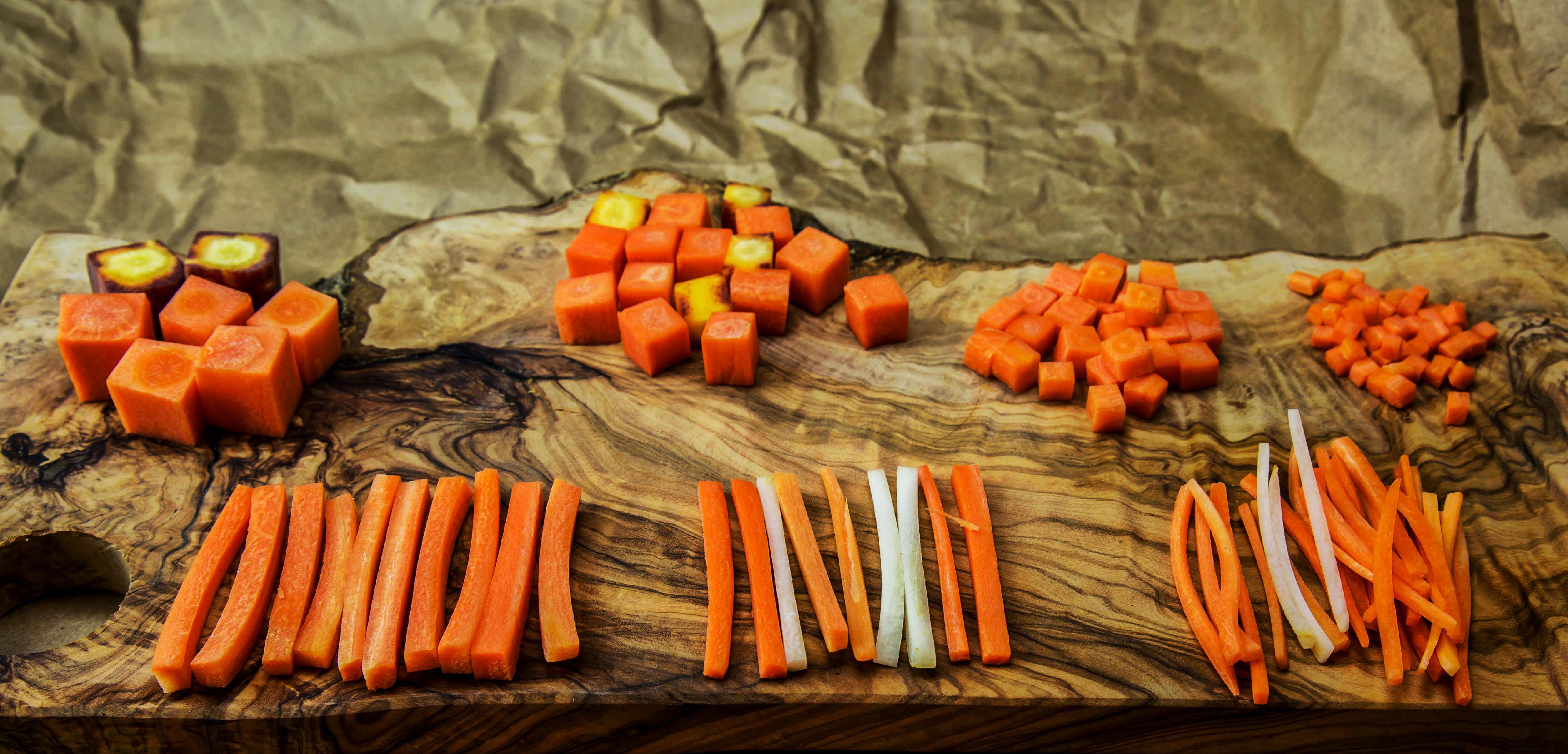 Brunoise, Batonne, and Julienne