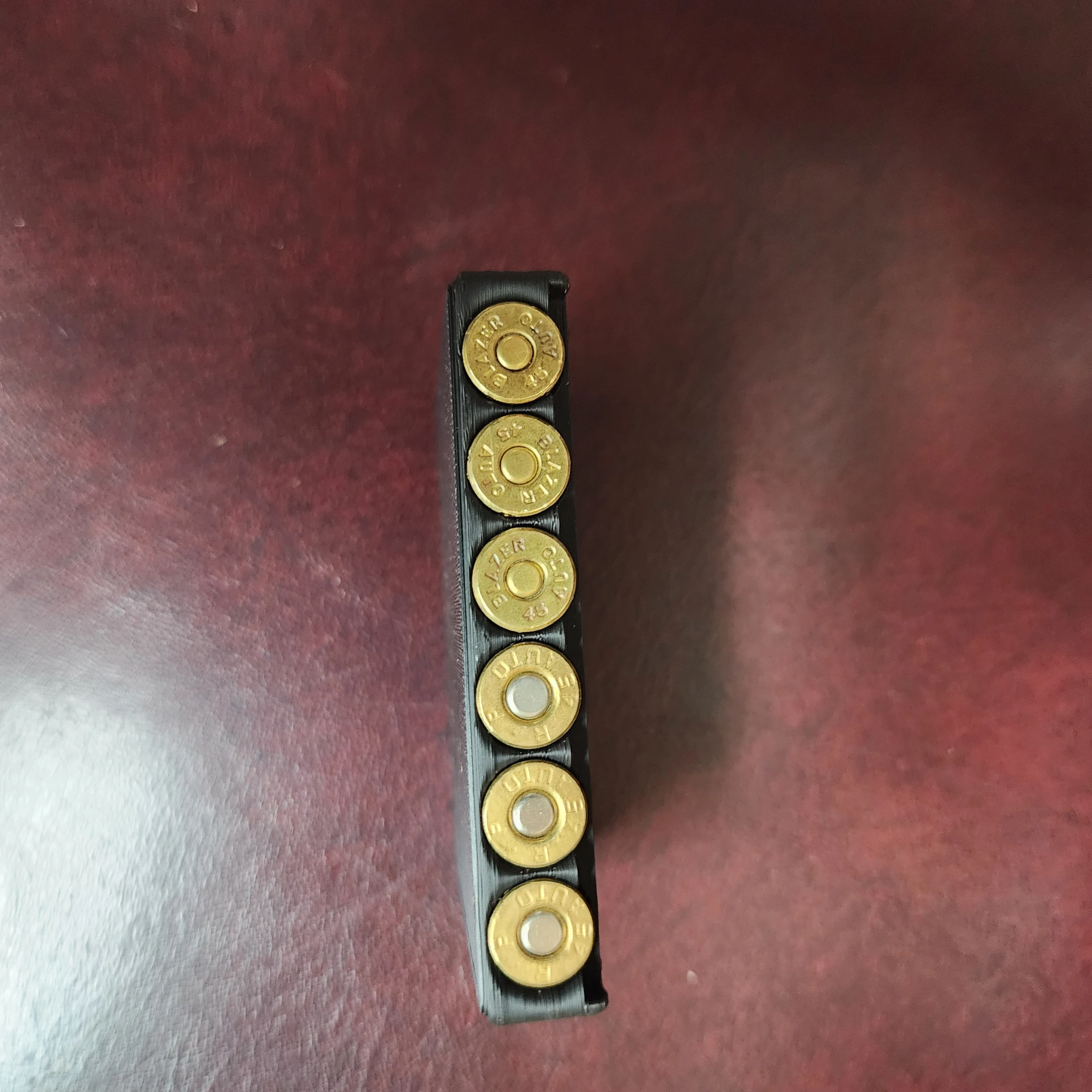 Shell holder for 45 ACP EDC, compact easy way to carry 12 extra 45ACP ...