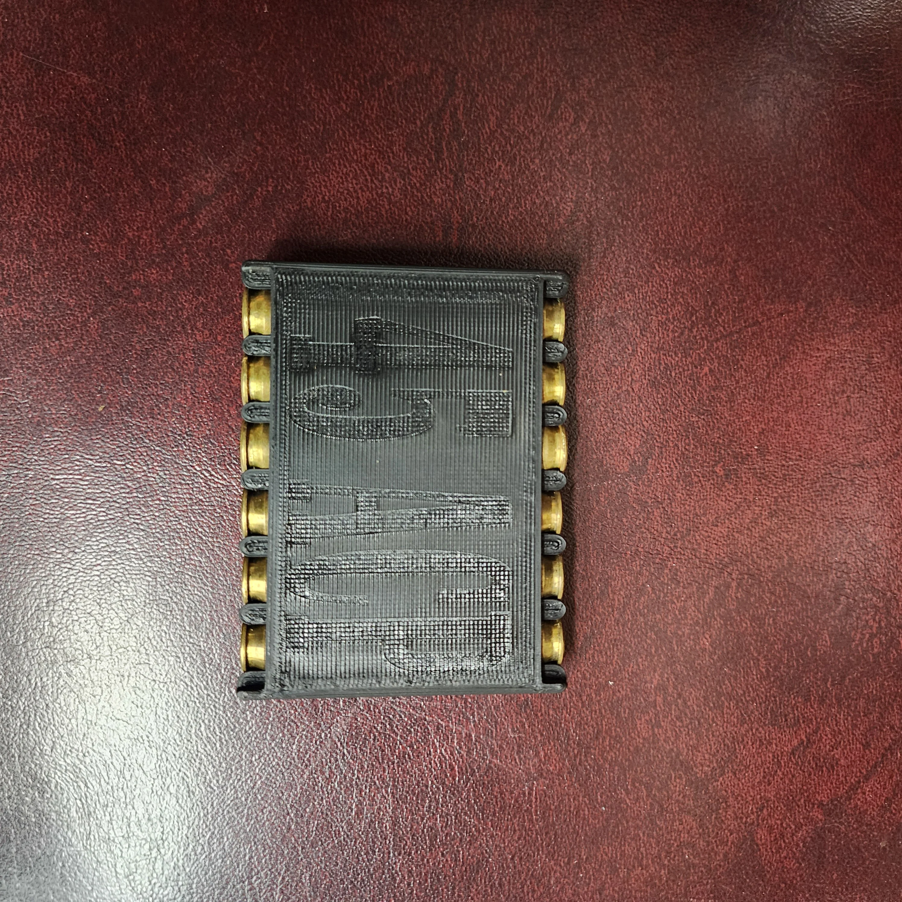 Shell holder for 45 ACP EDC, compact easy way to carry 12 extra 45ACP ...