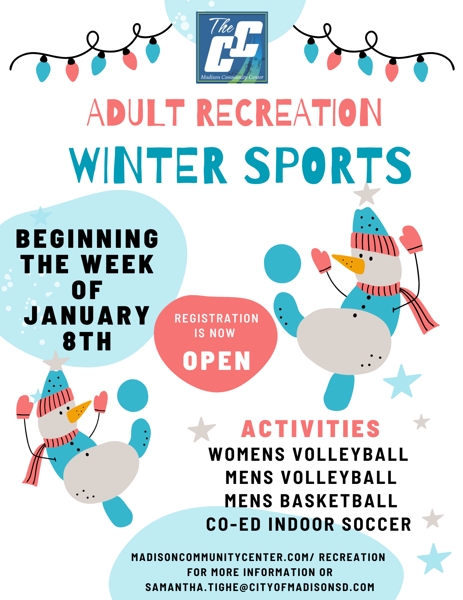 Adult Rec Winter Activities