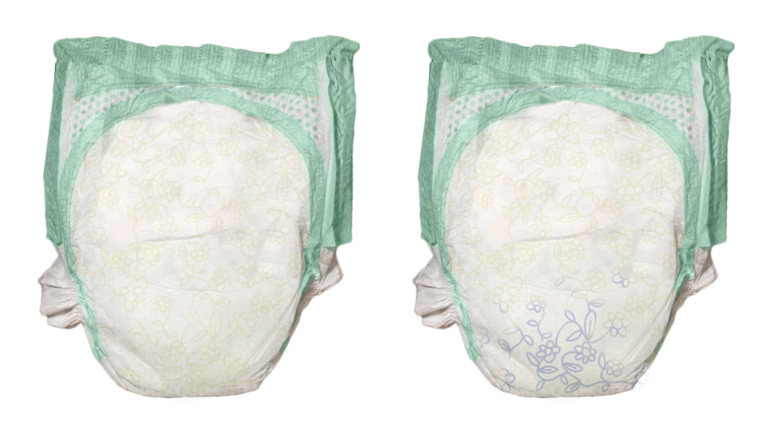 It's no accident. Hydrochromic ink color changes when wet.