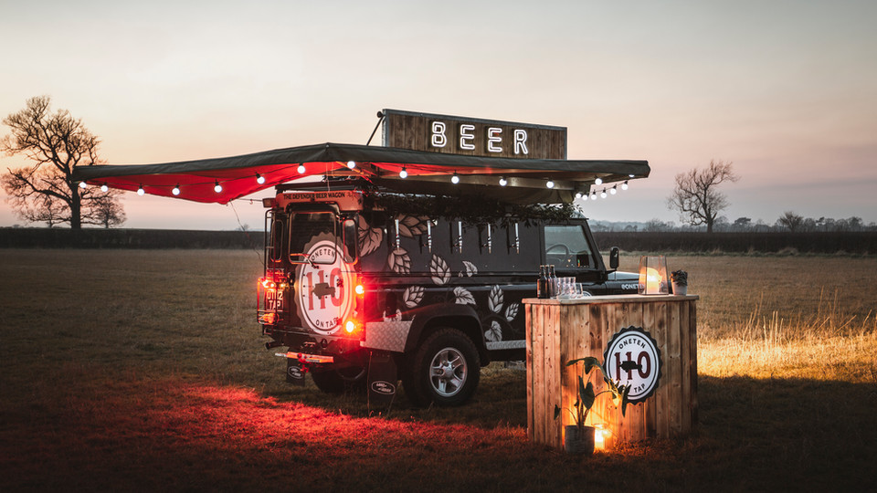 Defender Beer Wagon | Mobile Bar | Yorkshire Vehicle Hire
