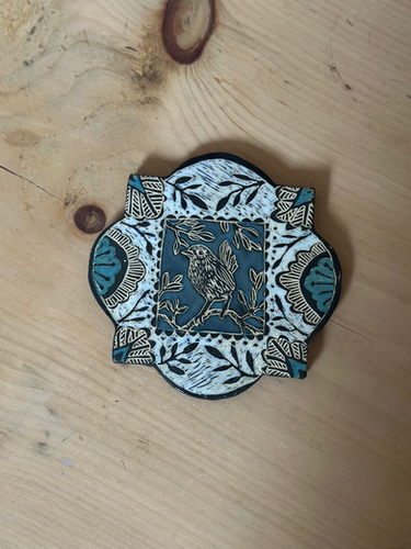 Little Bird Trivet/Spoon Rest | Muddy Bird Pottery