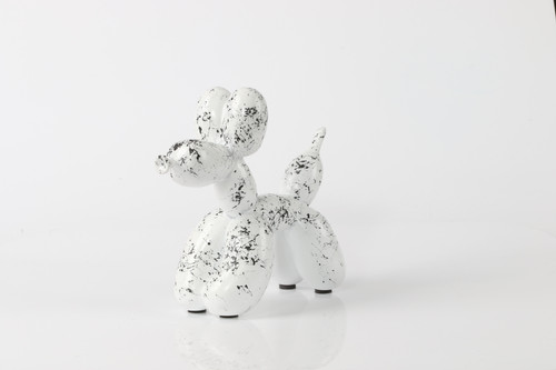 White & Black Marble Balloon Dog | yappiedogs