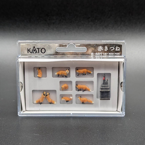 Kato 6-601 Figuanimal Japanese Animal 1/87 Red Fox (9 Pieces) | J Scale