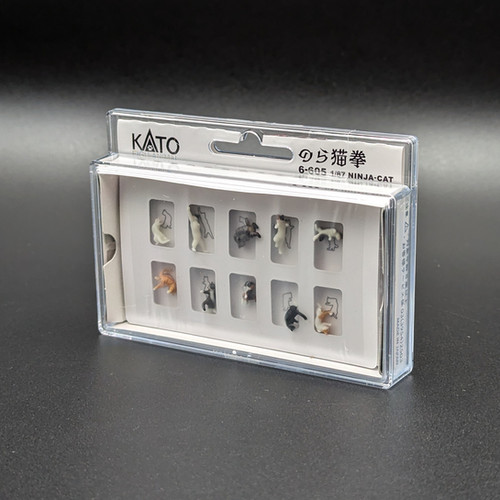 Kato 6-605 - Figuanimal Japanese Animal 1/87 Ninja-Cat (Nora Neko Ken ...
