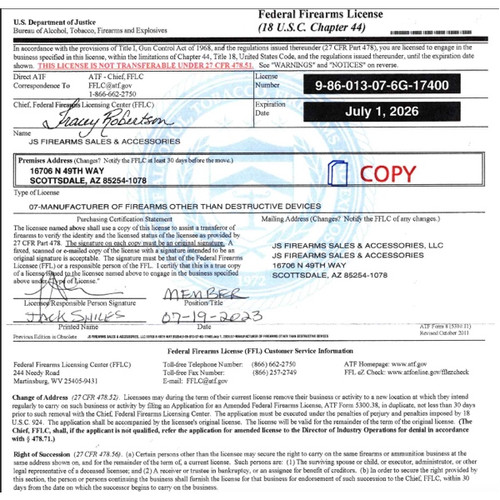 JS Firearms Sales & Accessories, LLC | JS Firearms Sales