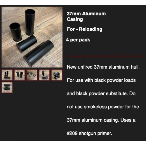 37mm Aluminum Empty Casings | 37mm And Exotic