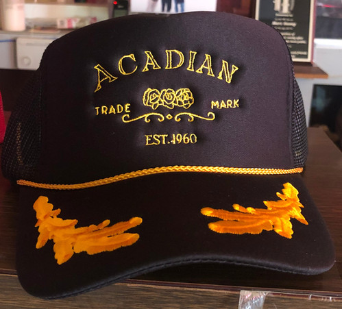 Acadian Logo Laurels Trucker Hat | savoymusiccenter