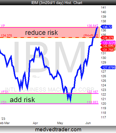 IBM at 1st. profit target