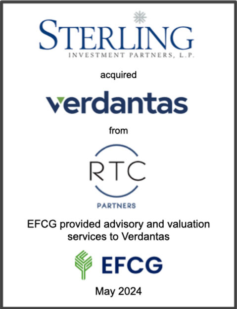 Verdantas Recapitalizes with New Financial Sponsor, Sterling Investment ...