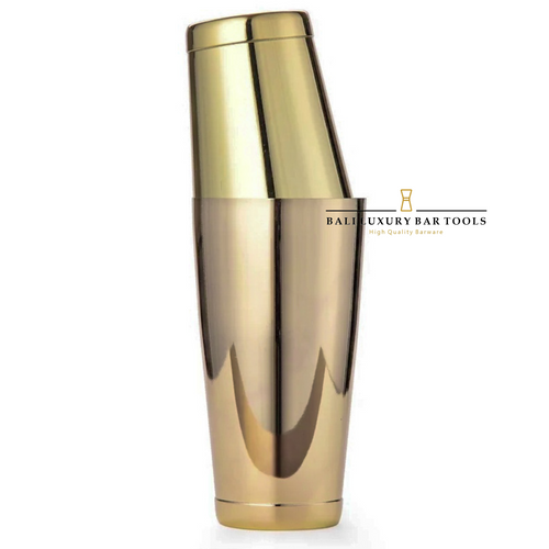 Boston Shaker 28oz with Half Tin 18oz Gold | Bali Luxury Bar Tool