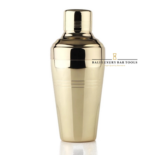 Japanese Style Cobbler Shaker 510ml Gold | Bali Luxury Bar Tool