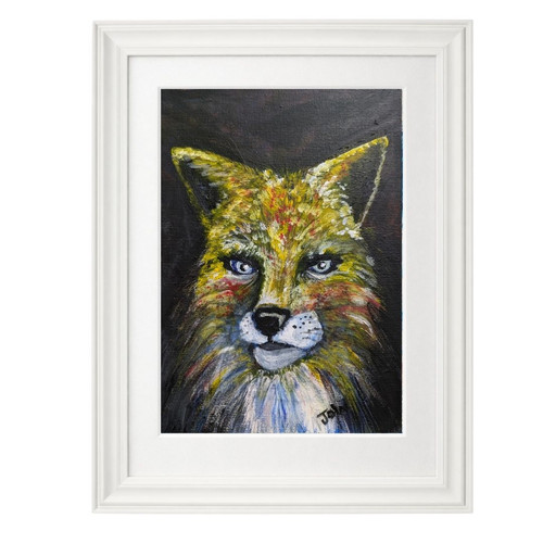 Sir Byzantine Foxington the First | Regal Abstract Fox Painting