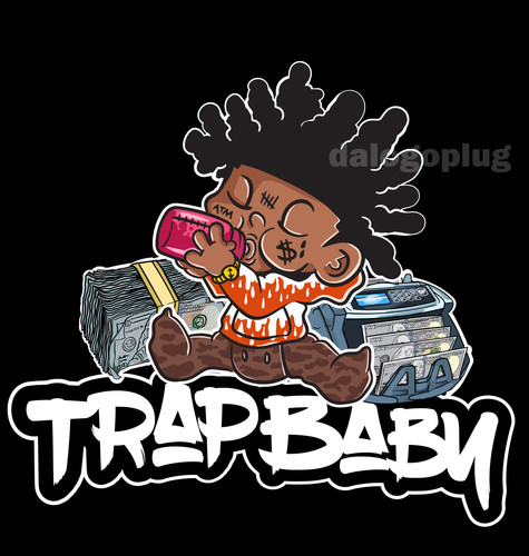 Trap Baby for patches and clothes | Da Logo Plug