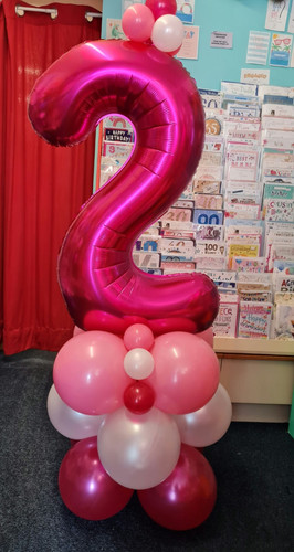 Number stack /column balloon display 1st 2nd 3rd 4th 5th 6th 7th 8th ...