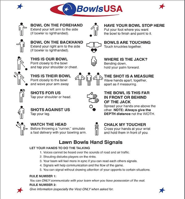 Hand Signals | BowlsAZ