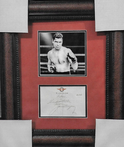 Jack Dempsey autographed note | America's Memories - Authentic Famous ...