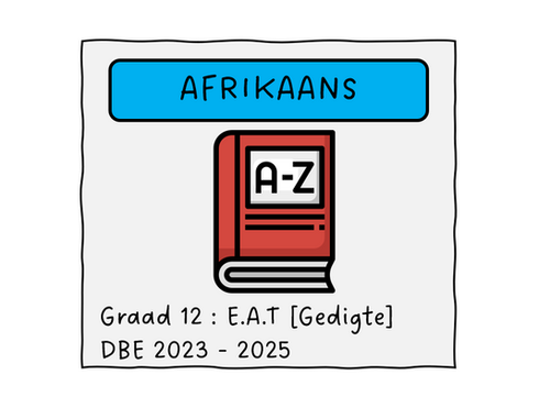 Graad 12_Afrikaans Eerste Addisionele Taal Gedigte Notastel | Noted ...