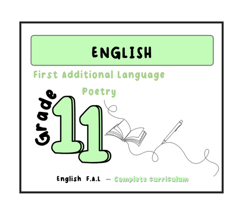 Grade 11_English F.A.L [First Additional Language]_Poetry Analysis ...