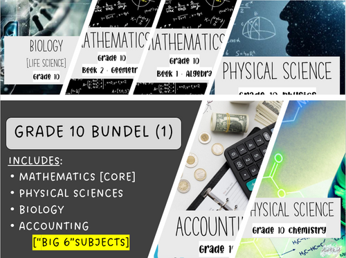 Grade 10_Package [Bundle] : THE BIG 6 | Noted Summaries